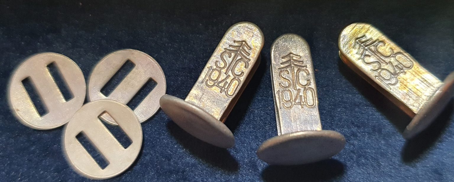 WW2 Model 1940 – 42 German Helmet Liner Split Pin Rivet Set – The ...